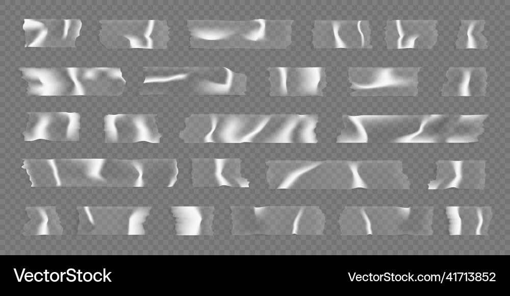 Realistic transparent adhesive tape sticky Vector Image