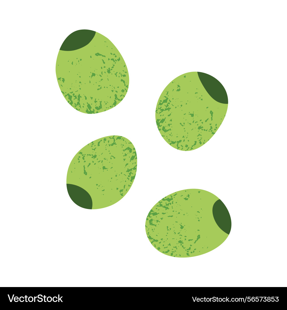 Green olives ripe organic olive berry fruit Vector Image