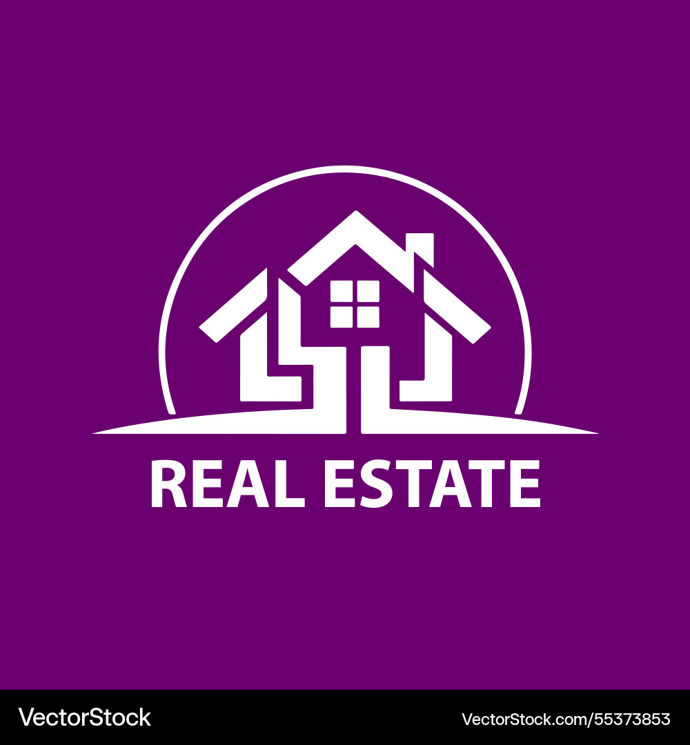 Modern and eye catching real estate logo design Vector Image