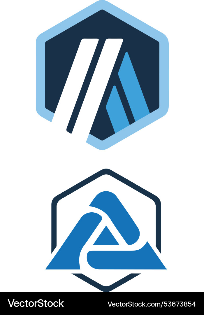 Arbitrum logo ai transparent logo and icon Vector Image