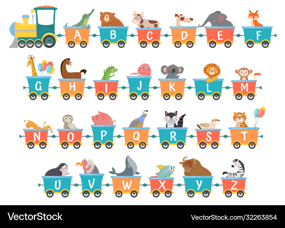 Alphabet Train Vector Images (over 7,800)