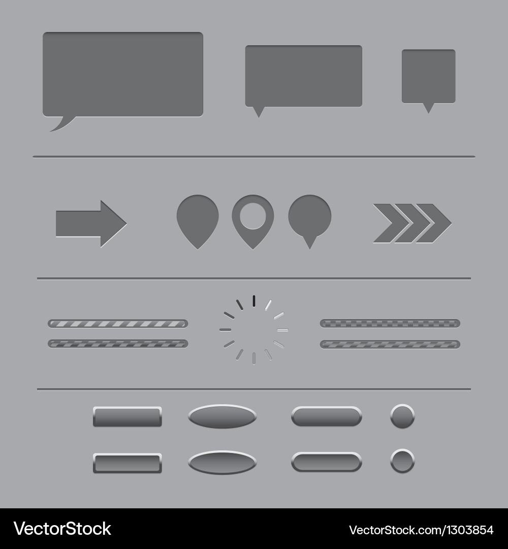 Forms and elements Royalty Free Vector Image - VectorStock