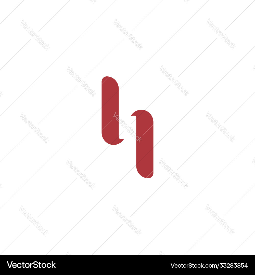 H logo lhl lh lll Royalty Free Vector Image - VectorStock