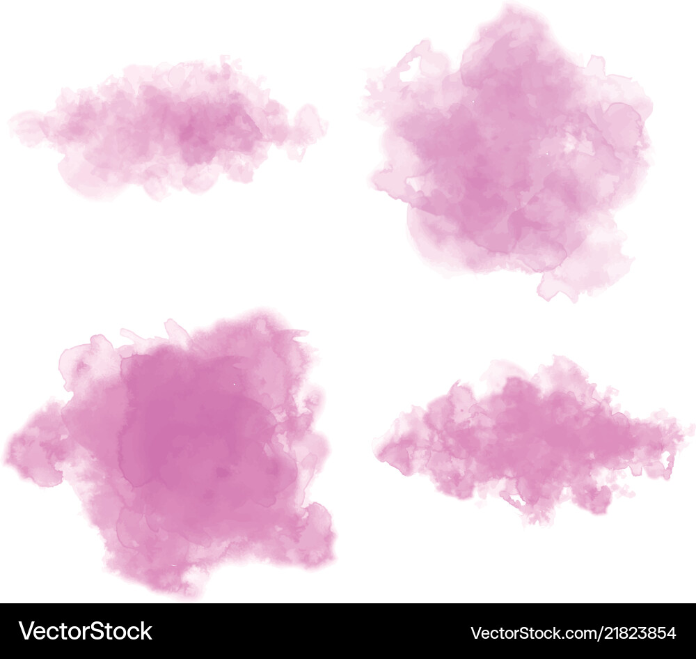 Hand drawing watercolor background set Royalty Free Vector
