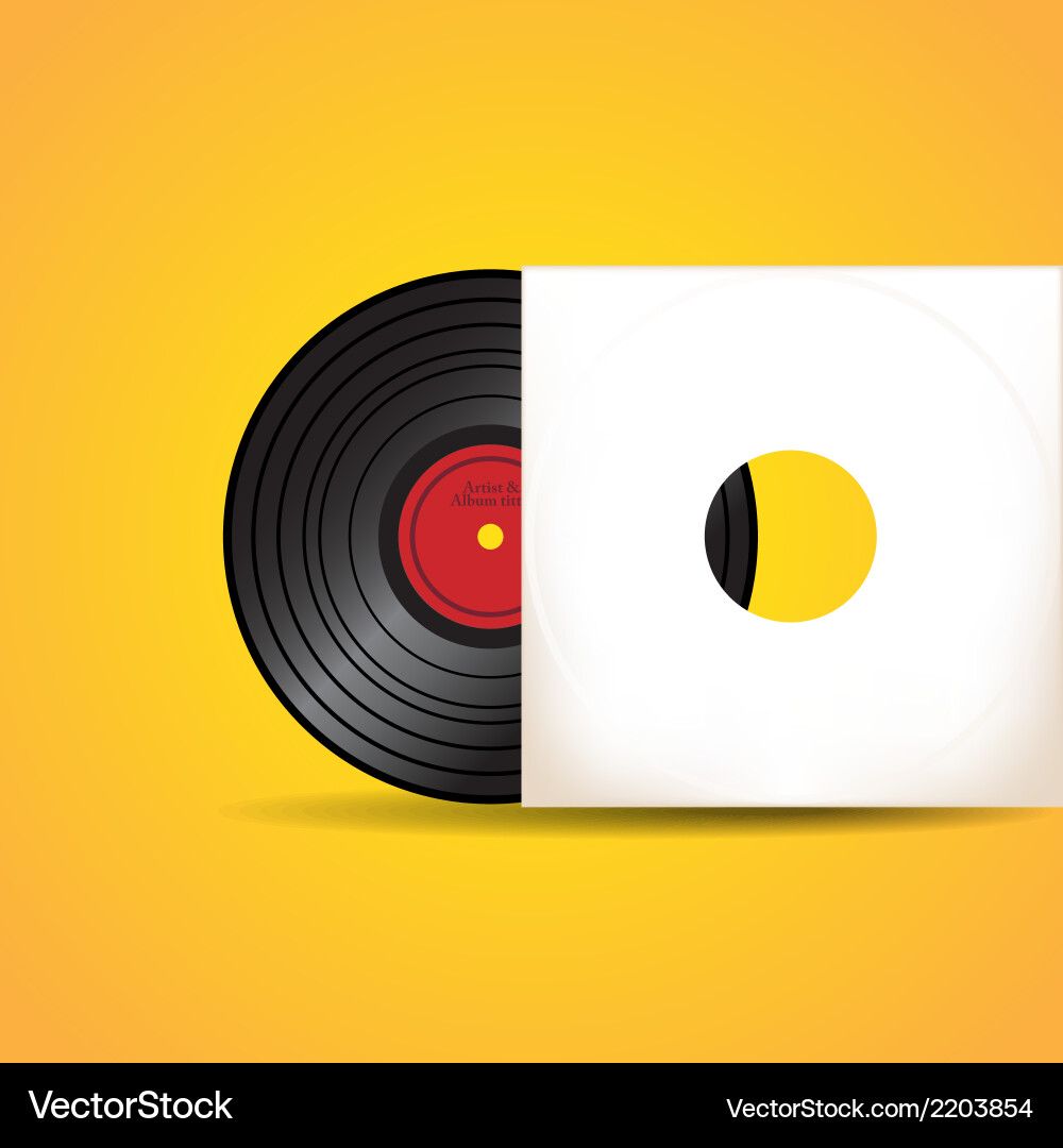 Vinyl record Royalty Free Vector Image - VectorStock