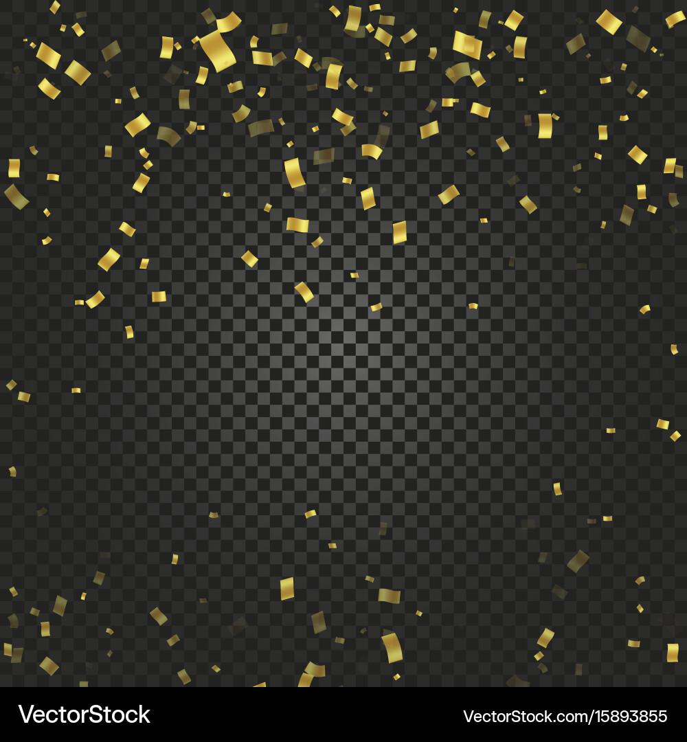 Gold Confetti Celebration Royalty Free Vector Image