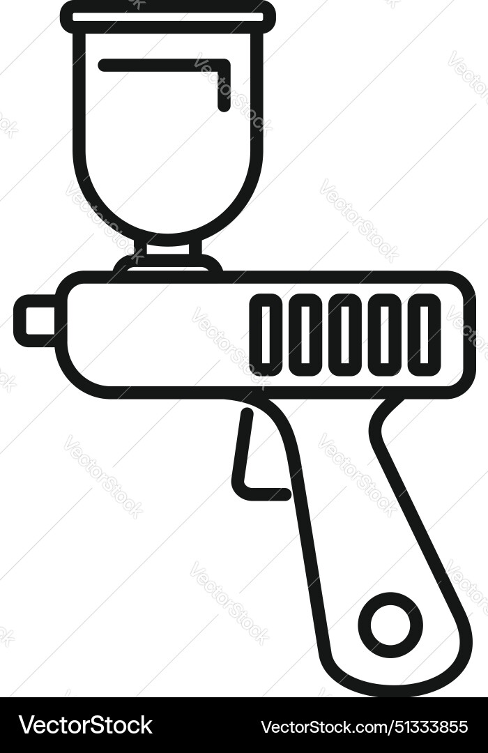 Handheld paint spray gun icon Royalty Free Vector Image