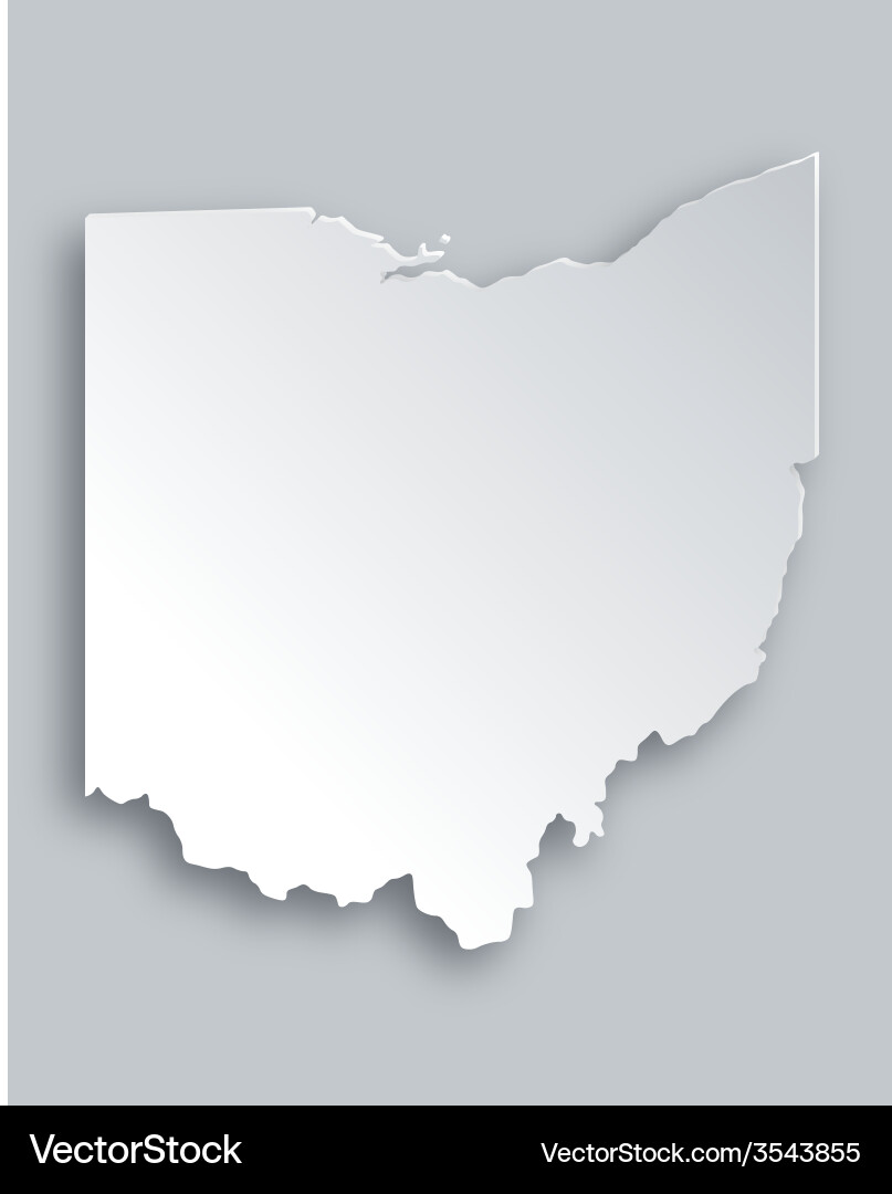 Ohio State Outline Royalty Free Vector Image - VectorStock