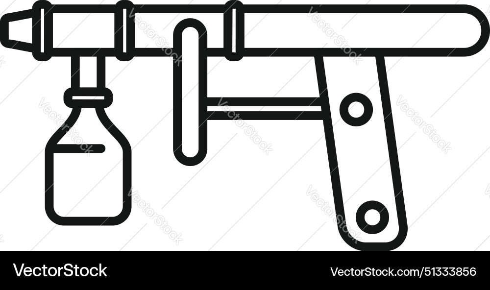 A grease gun tool Royalty Free Vector Image - VectorStock