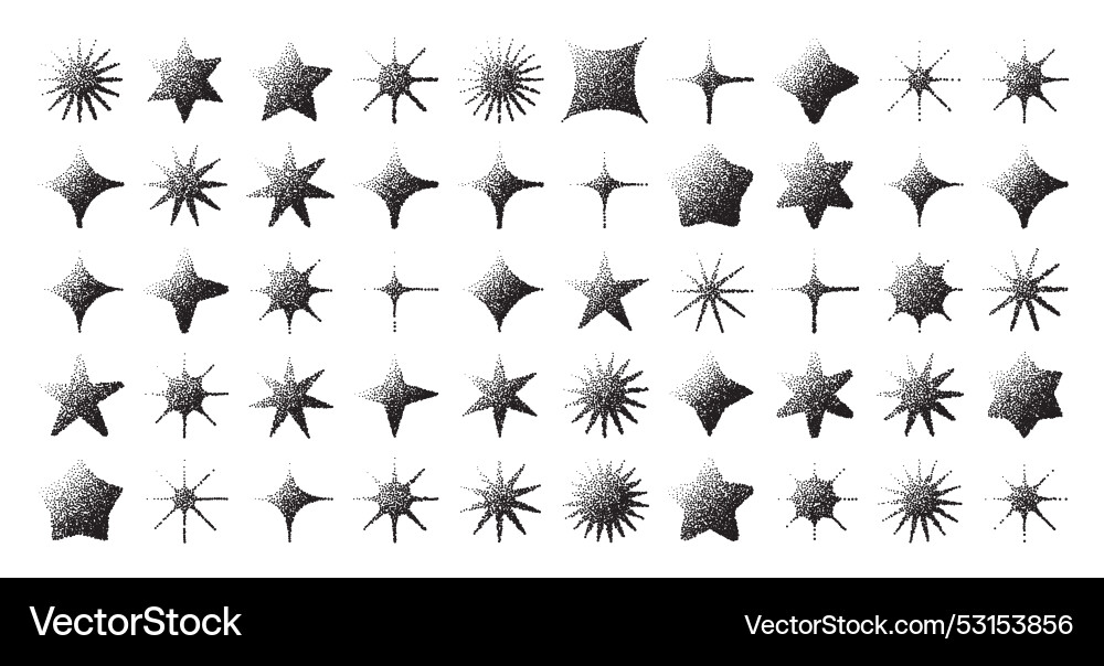 Brutalist geometric shapes dotted objects Vector Image
