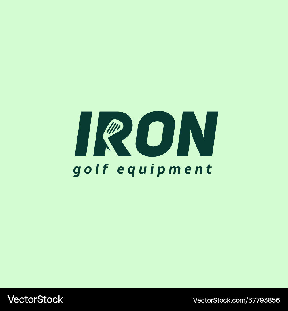 Iron logo Royalty Free Vector Image - VectorStock