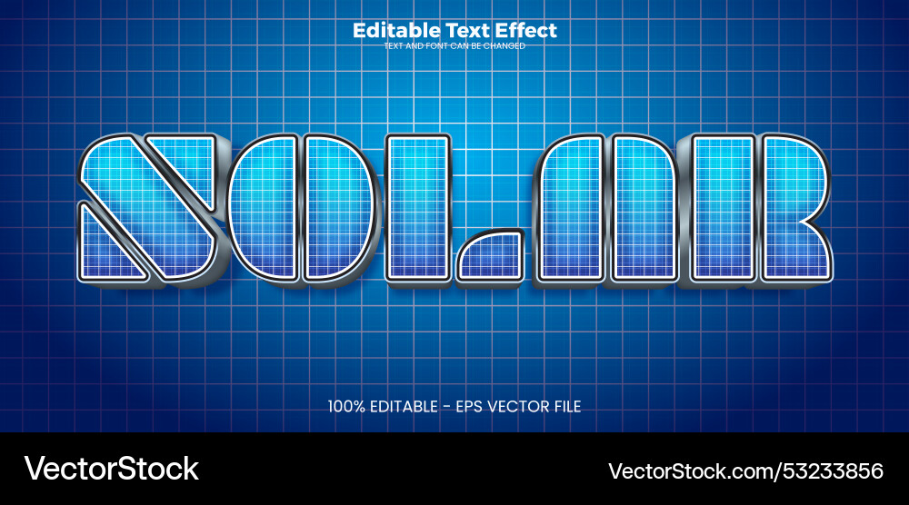 Solar editable text effect in modern trend style Vector Image