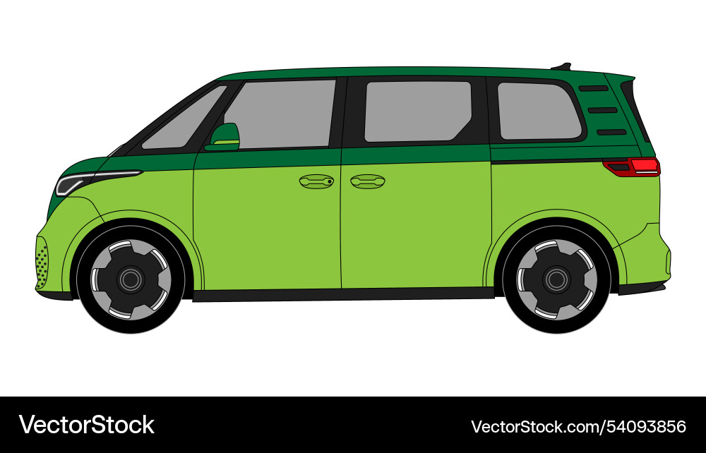 Volkswagen id buzz (54093856) – Royalty-Free Vector | VectorStock