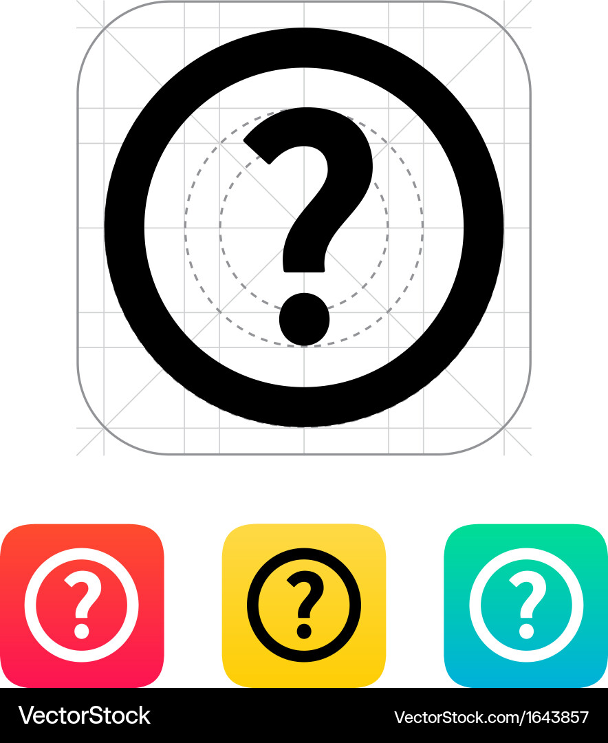 Question Mark Icon Royalty Free Vector Image - VectorStock