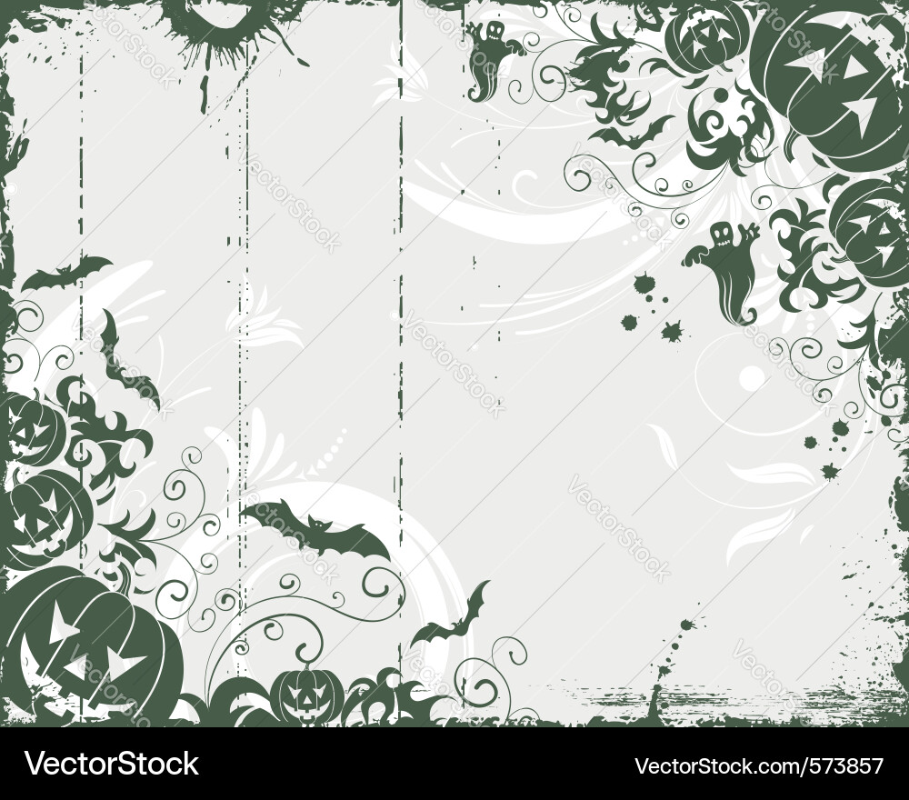 Spooky Halloween Frame Royalty Free Vector Image