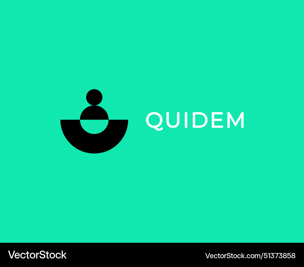 Abstract balance minimalistic logo abstract Vector Image