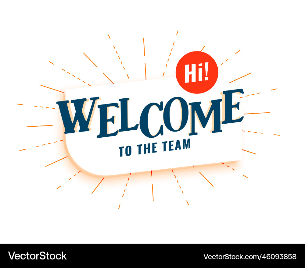 Congratulate your new employee with trendy Vector Image