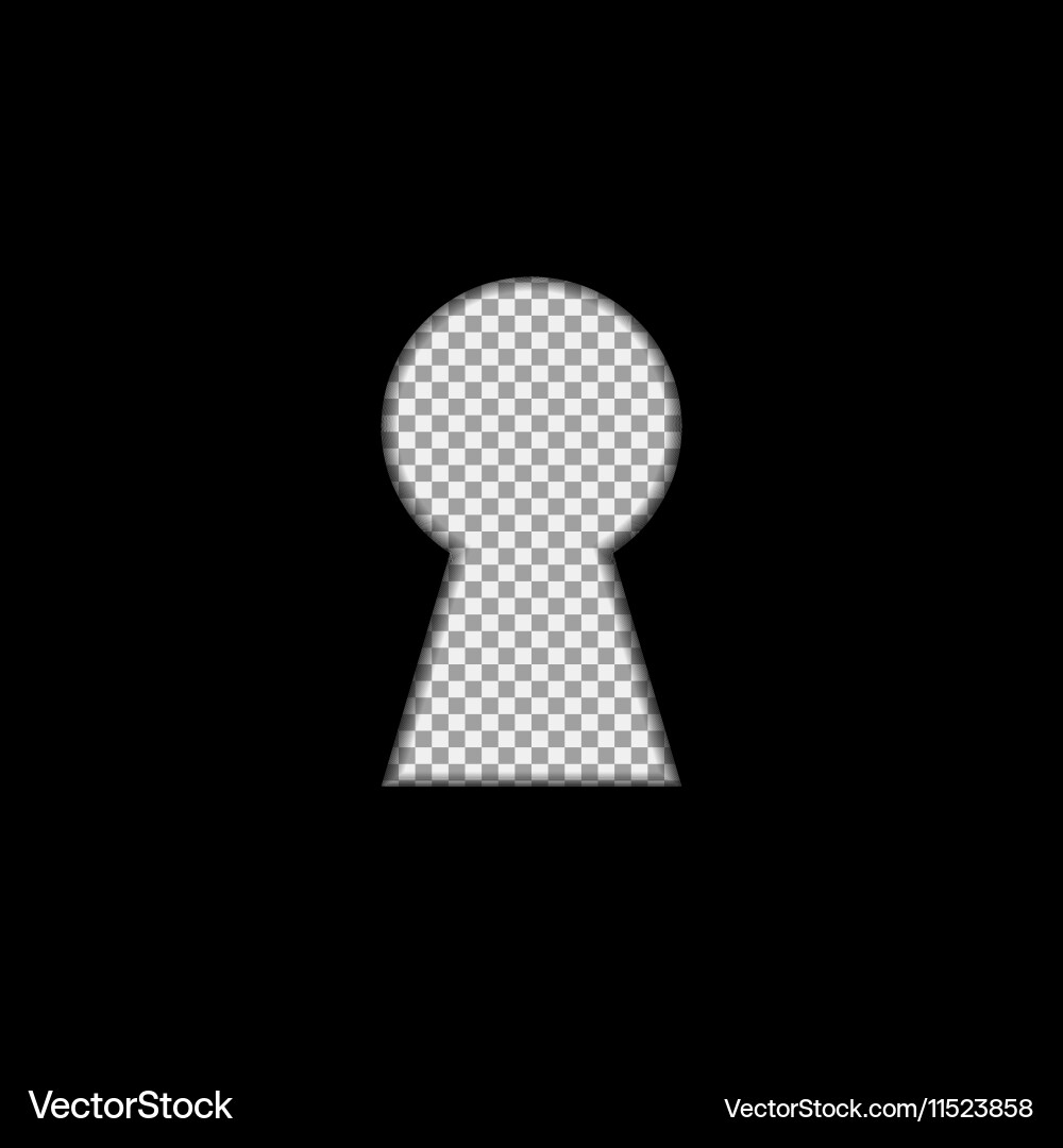 Keyhole isolated layer Royalty Free Vector Image