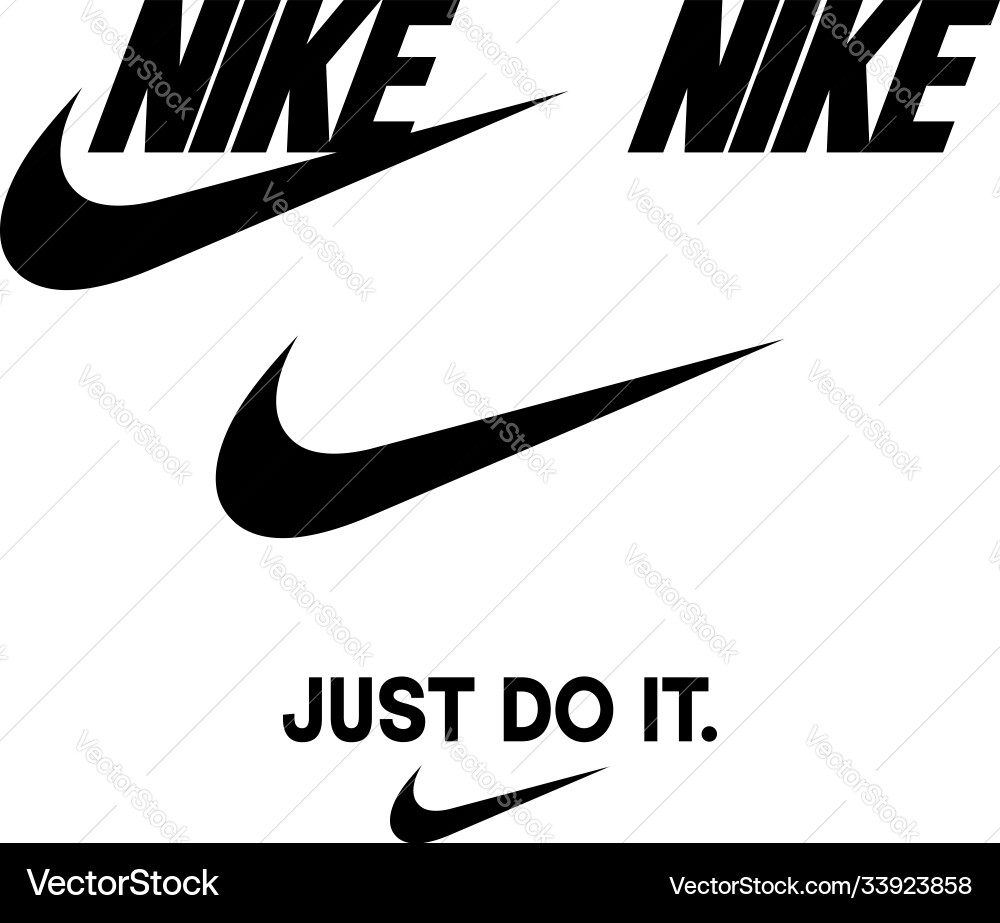 White Nike Logo Vector