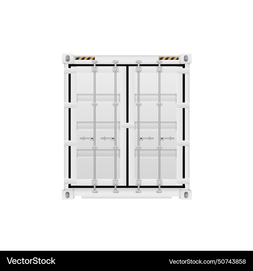 Shipping cargo containers with open closed doors Vector Image