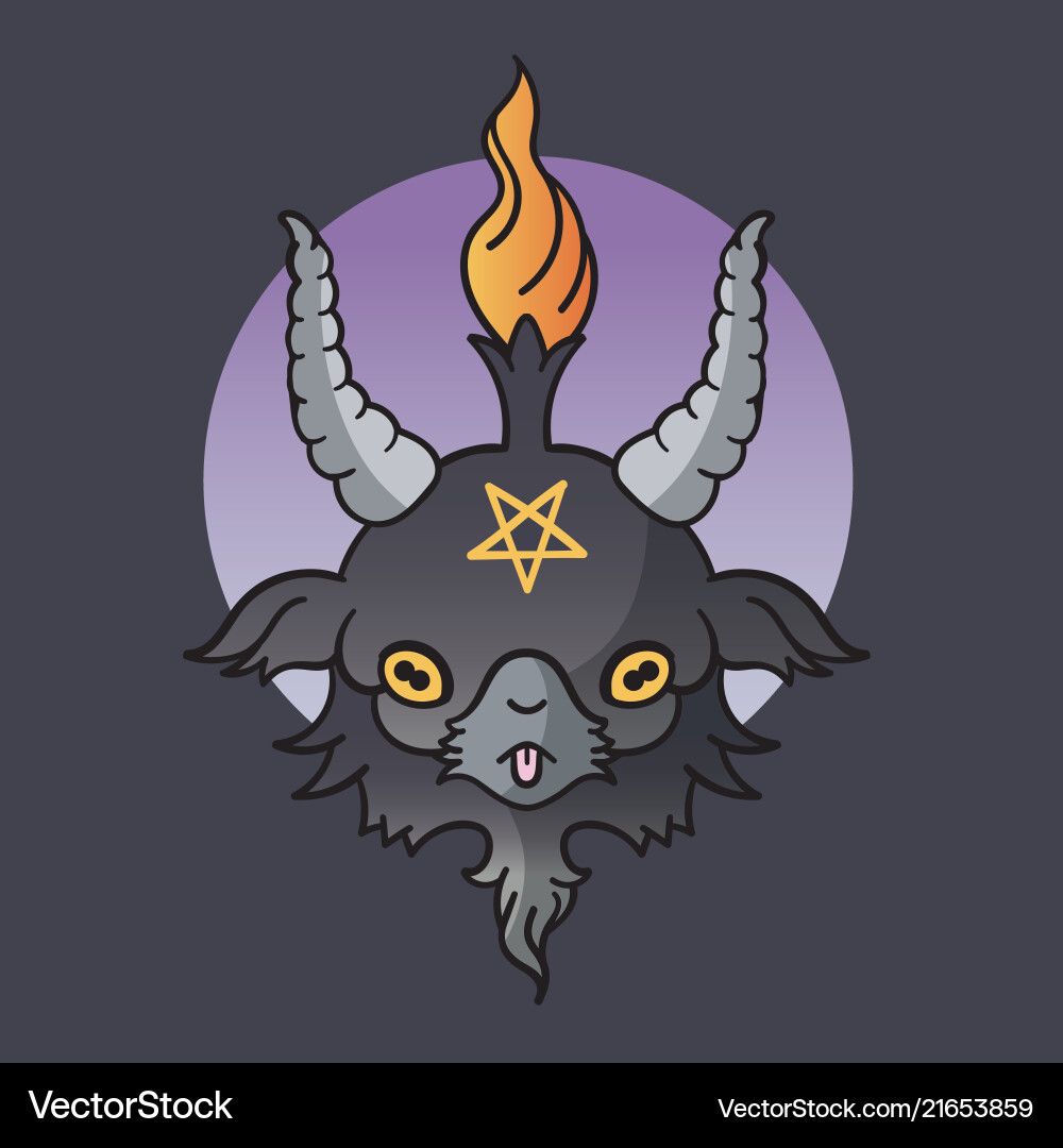 Baphomet halloween Royalty Free Vector Image - VectorStock