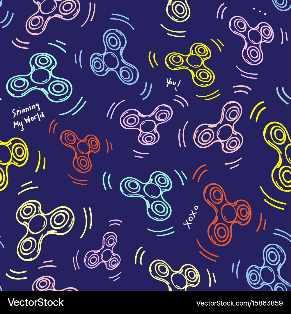 Colorful Spinner Pattern Royalty Free Vector Image