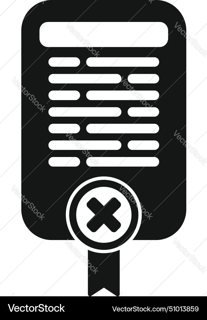 Disclaimer paper emblem icon simple law Royalty Free Vector