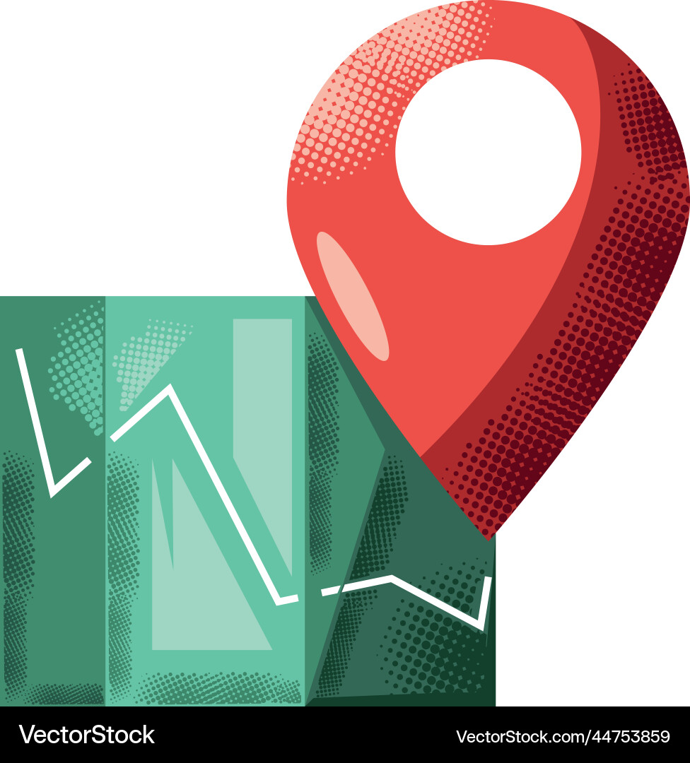 Map gps location icon Royalty Free Vector Image