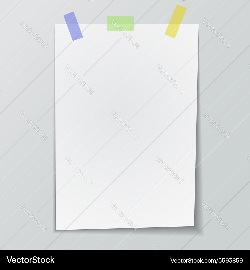 Paper sticky tape Royalty Free Vector Image - VectorStock