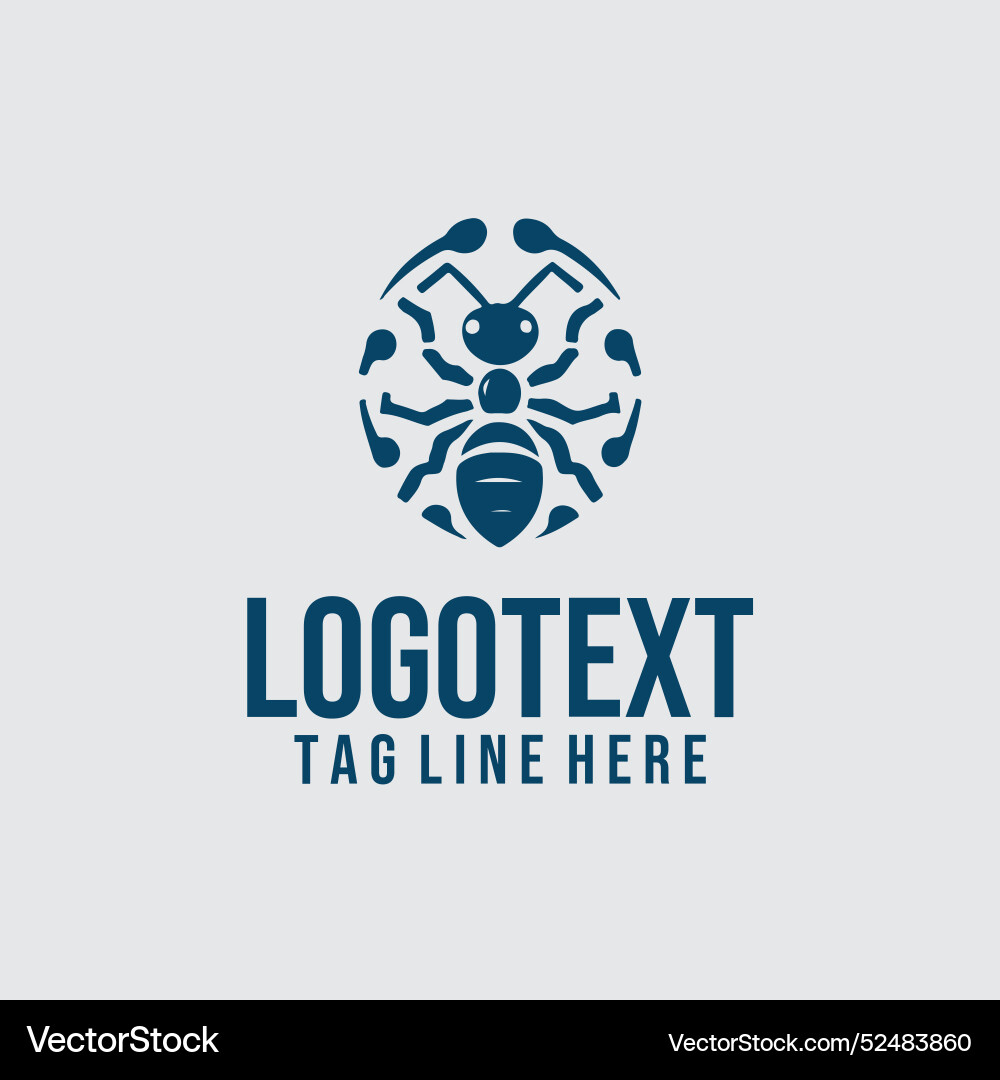 Ant logo Royalty Free Vector Image - VectorStock