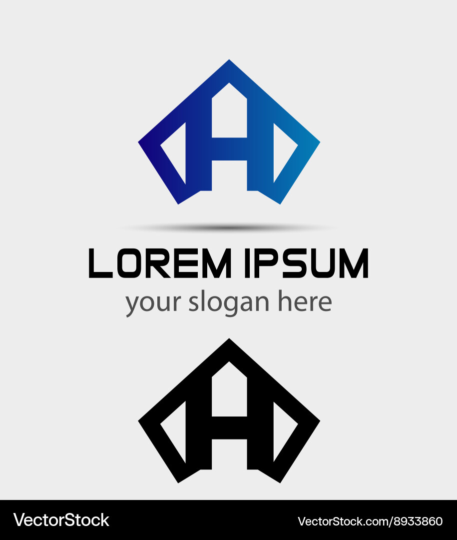 Letter h logo icon design template Royalty Free Vector Image