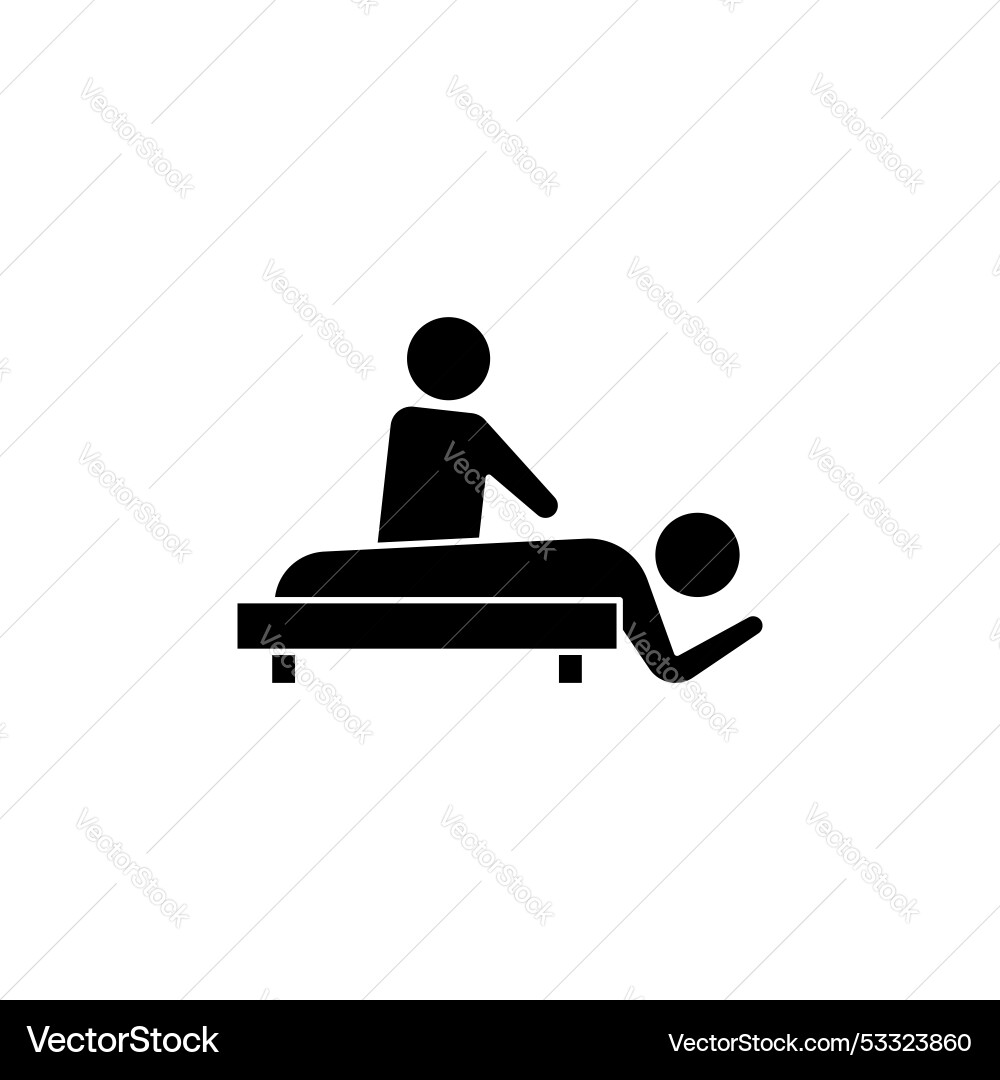 Massage icon isolated on white background Vector Image