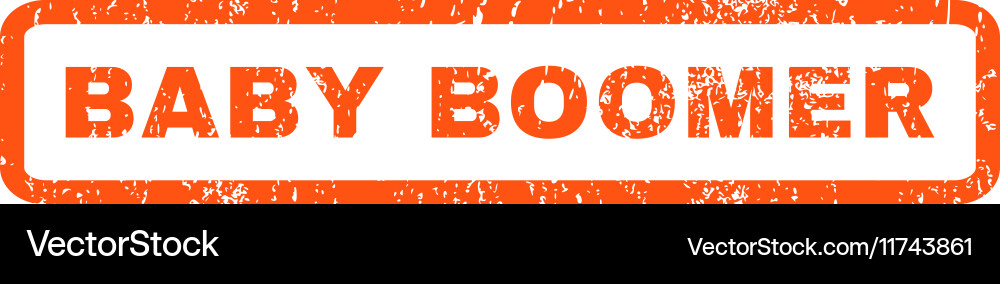 Baby boomer rubber stamp Royalty Free Vector Image