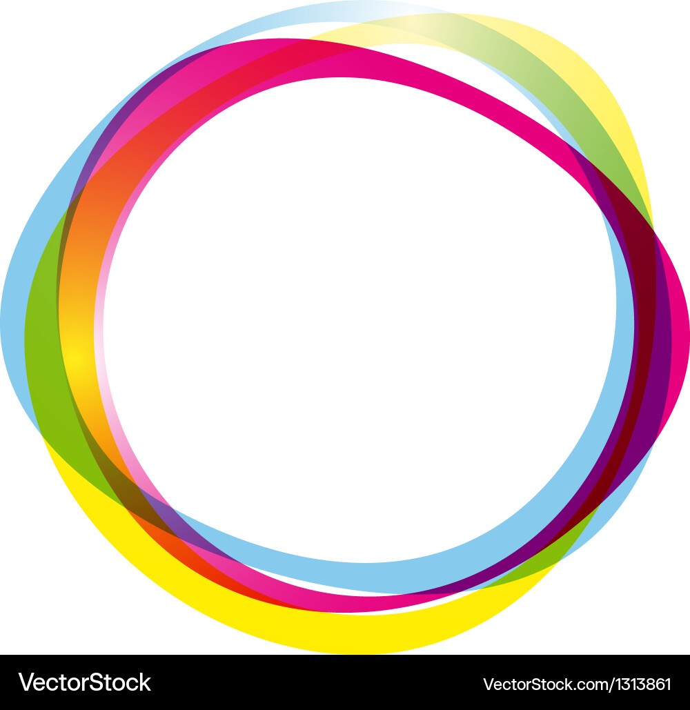 Colorful ring logo Royalty Free Vector Image - VectorStock