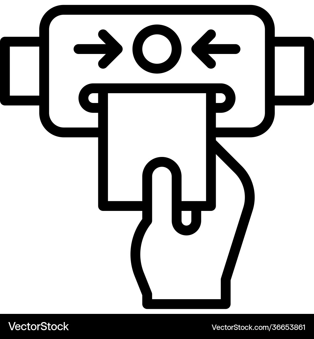 Parking validation machine icon lot Royalty Free Vector