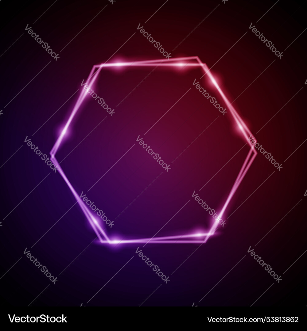 Glow frame Royalty Free Vector Image - VectorStock