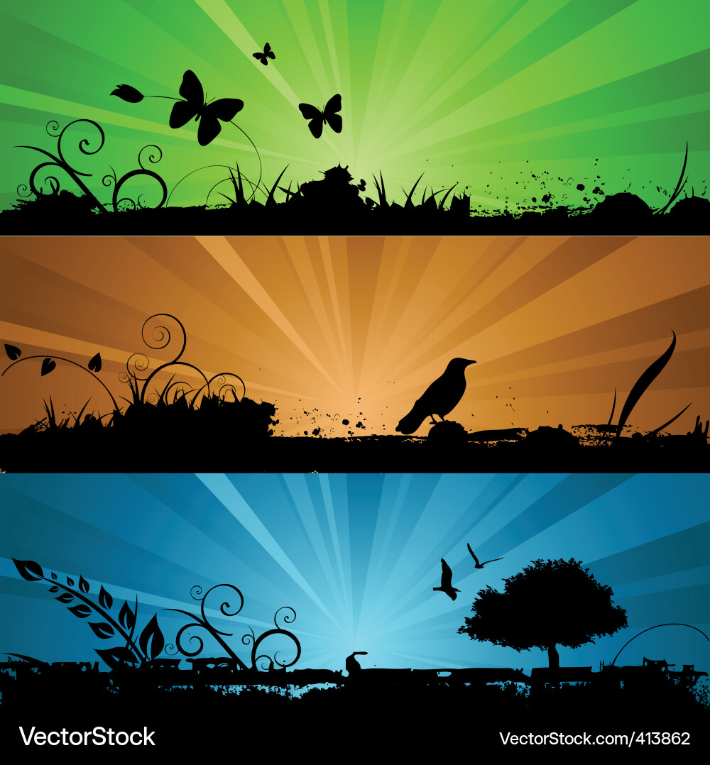 Nature Lighting Background Royalty Free Vector Image