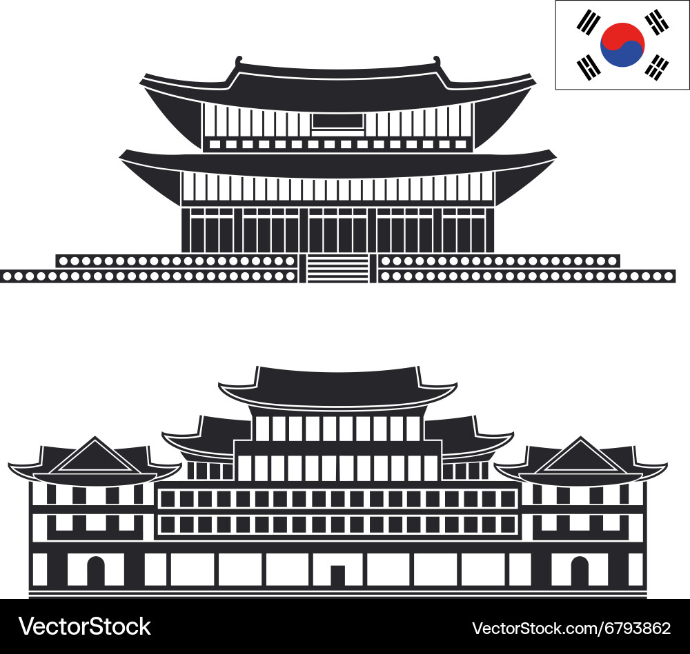 South korea Royalty Free Vector Image - VectorStock