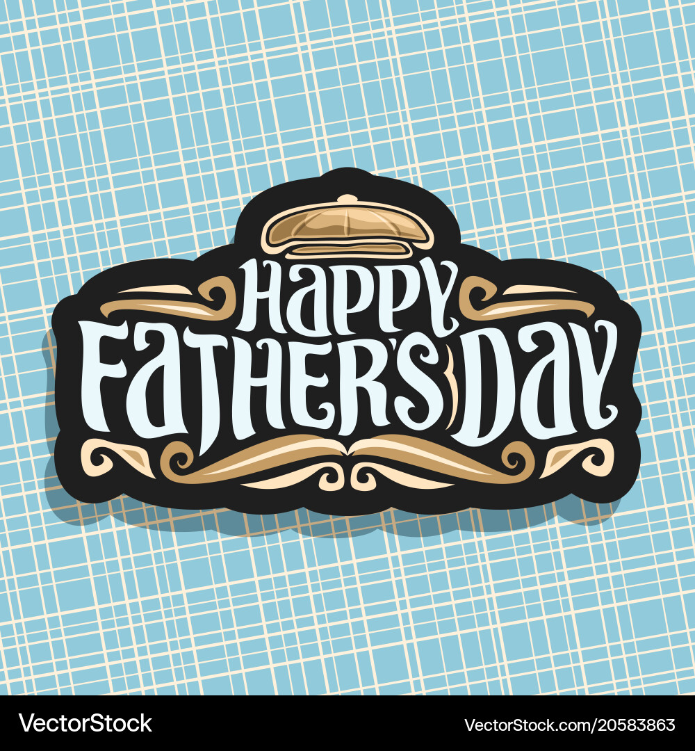 Happy Father's Day Logo Royalty Free Vector Image