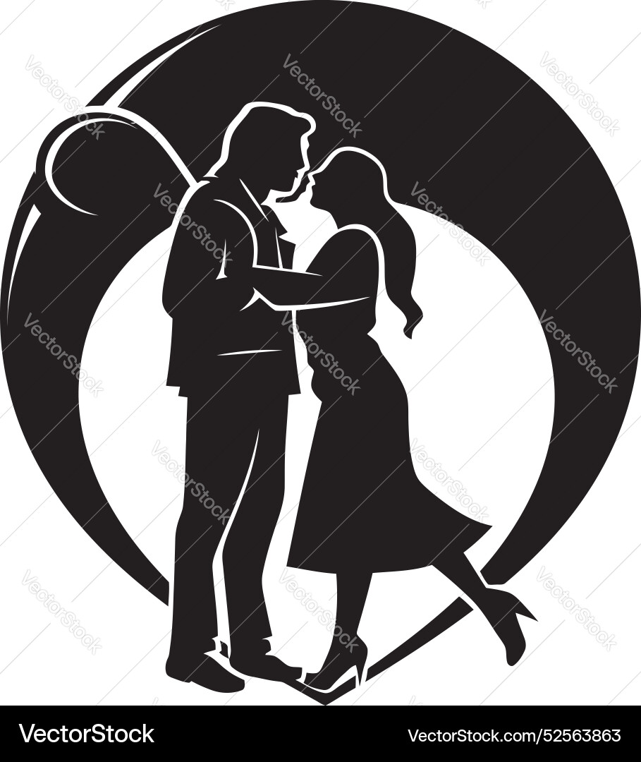 Loves embrace refined moment whispered secrets Vector Image