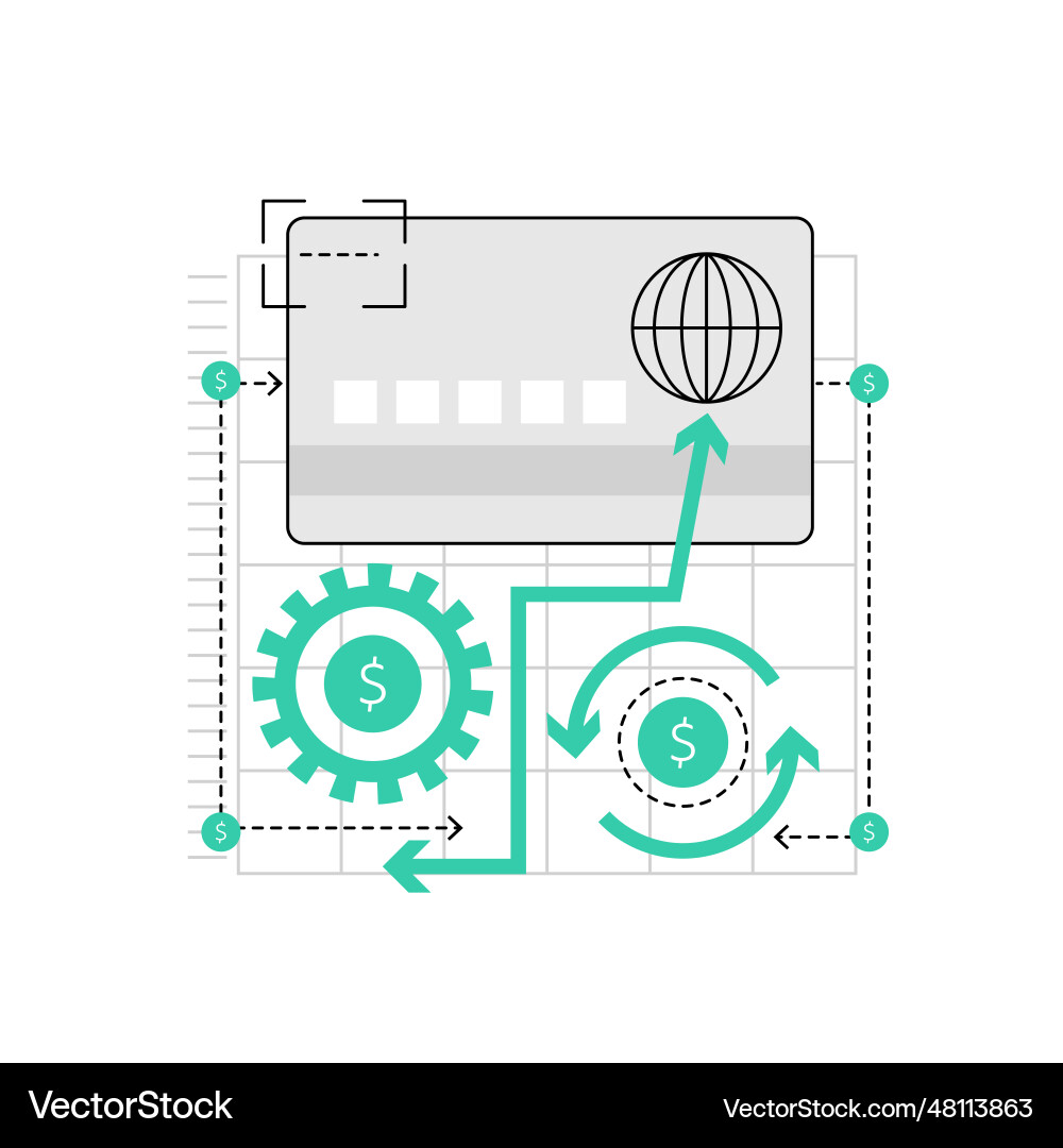 Online payment method Royalty Free Vector Image