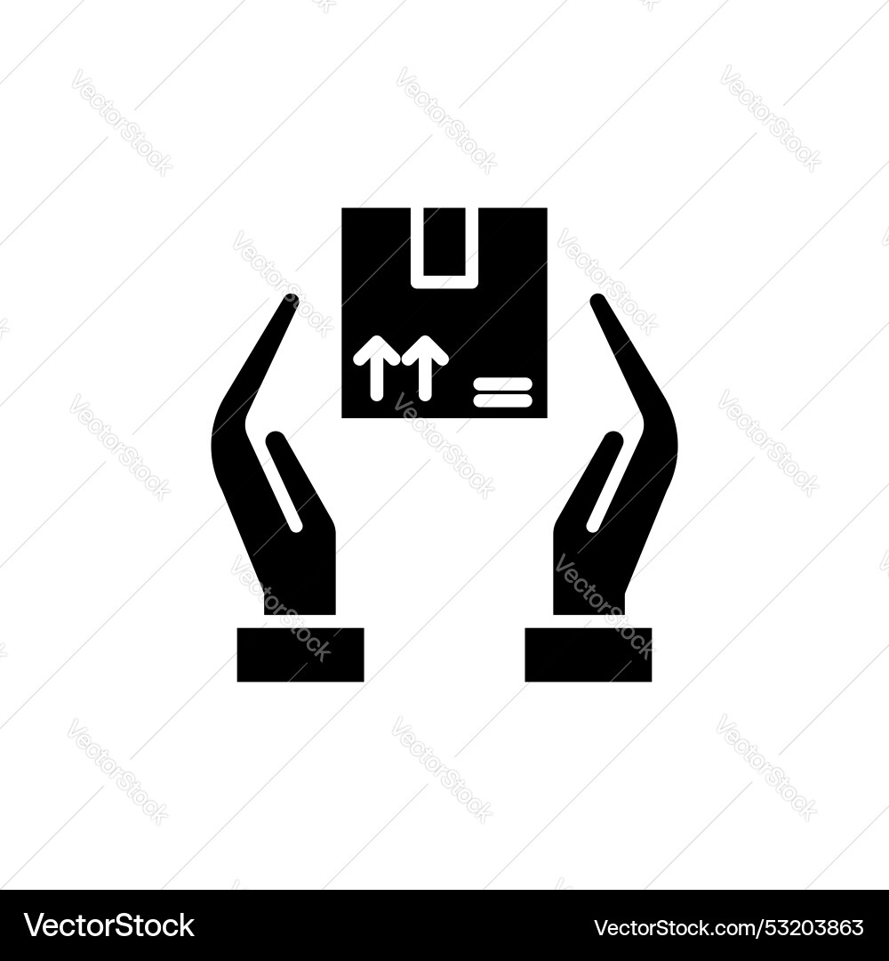 Safe delivery icon set box and parcel symbol Vector Image