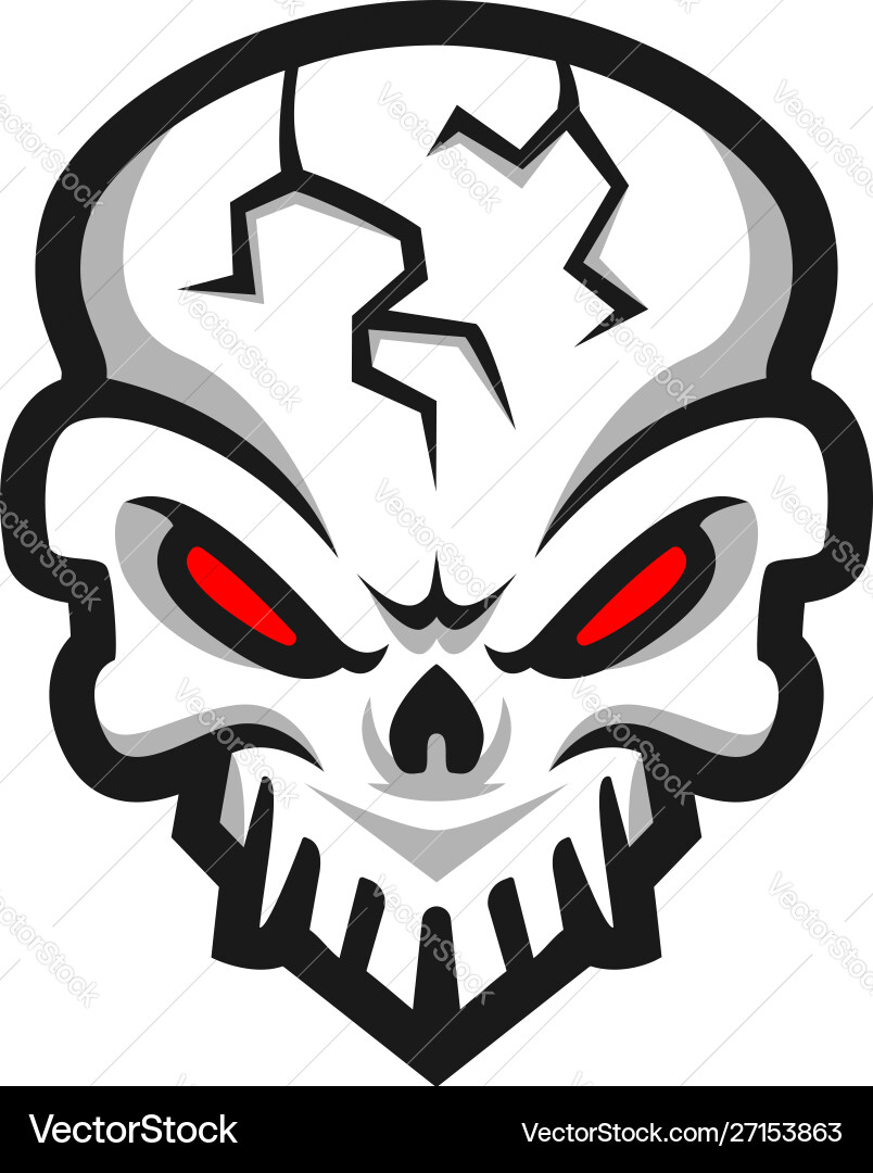 Skull logo icon or skeleton Royalty Free Vector Image