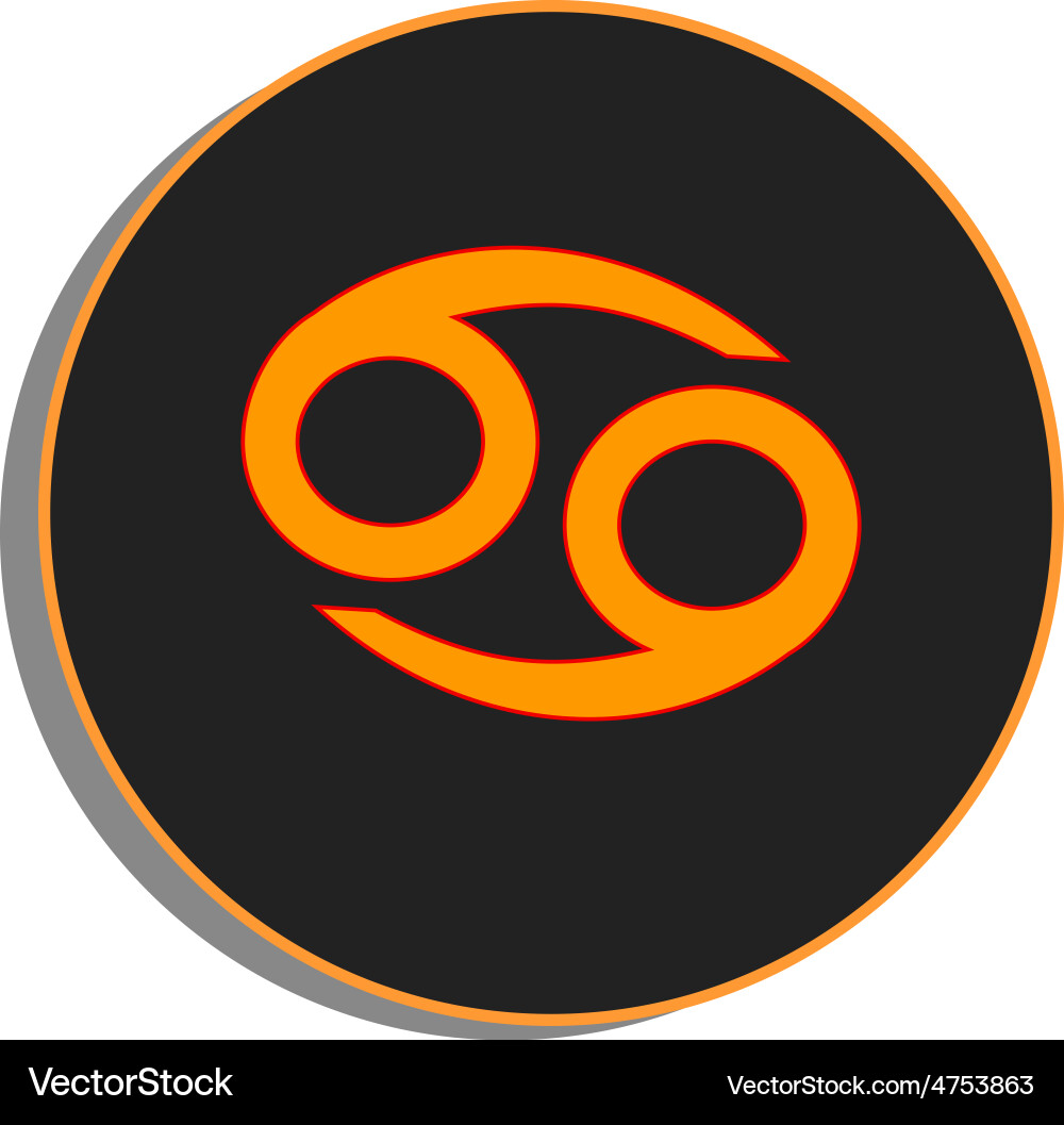 Zodiac cancer Royalty Free Vector Image - VectorStock