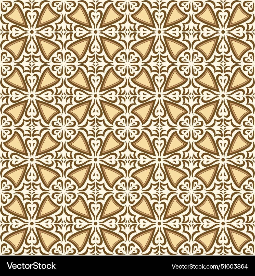 Arabic ceramic tile pattern traditional eastern Vector Image