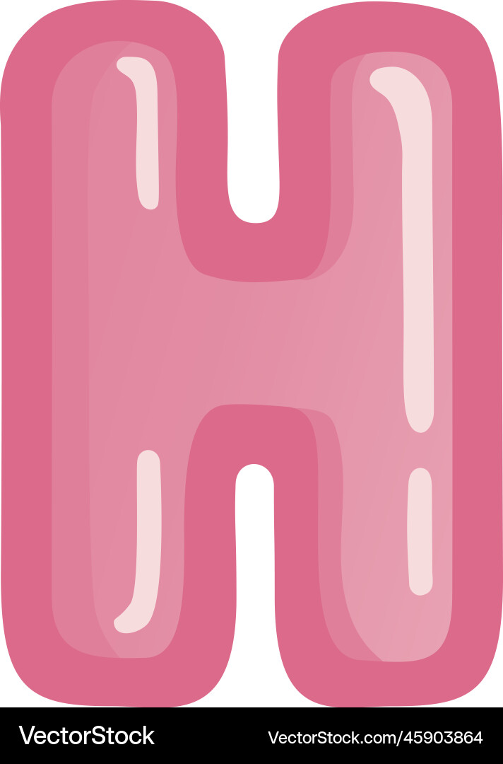 The Letter H In Pink