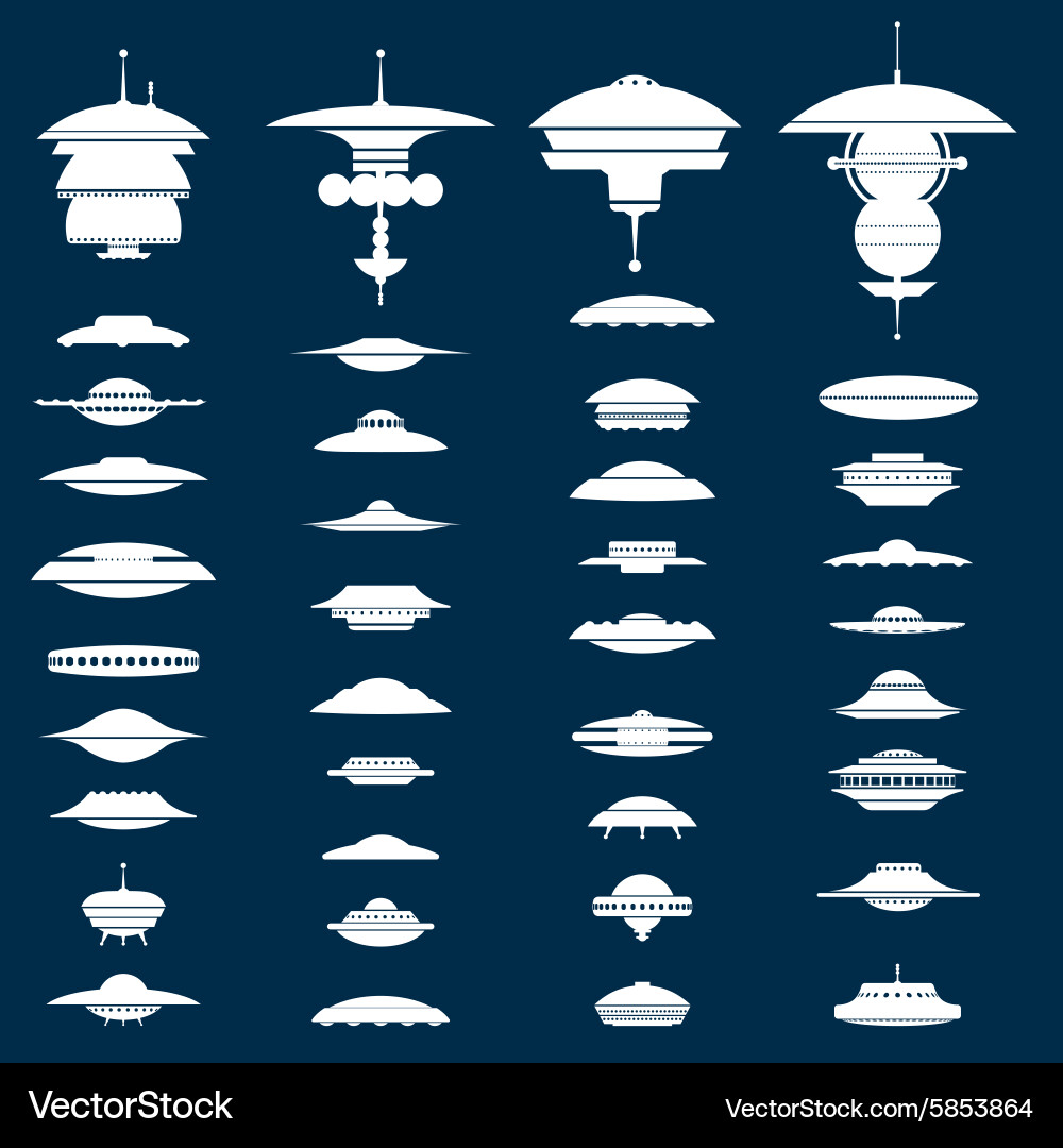 Ufo Lizenzfreies Vektorbild - VectorStock