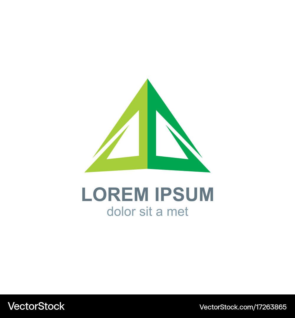 Arrow triangle logo Royalty Free Vector Image - VectorStock