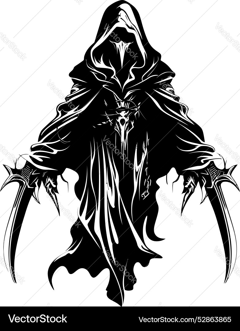Deaths legacy combat weapons reaper symbol dread Vector Image