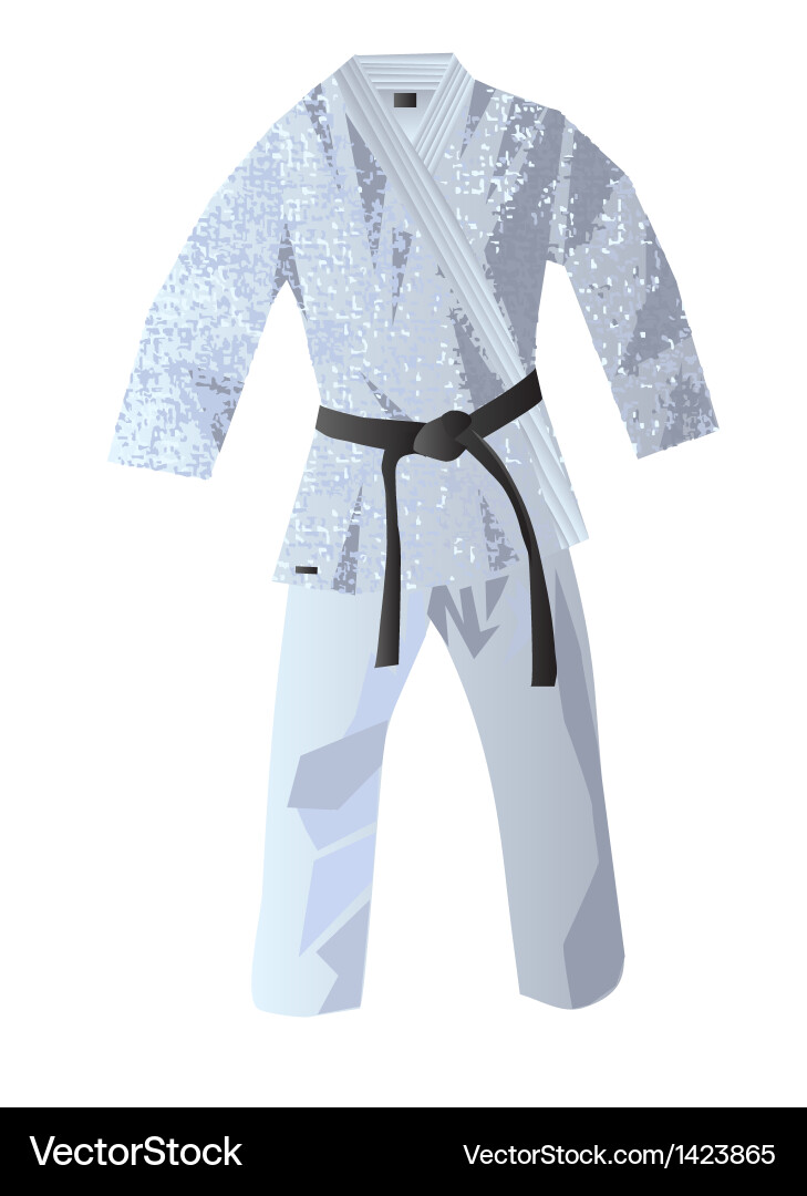 Kimono for judo Royalty Free Vector Image - VectorStock